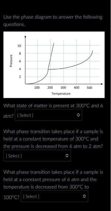 Solved Use the phase diagram to answer the following | Chegg.com