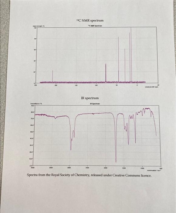 Solved 6. Work out the structure for the unknown (formula | Chegg.com