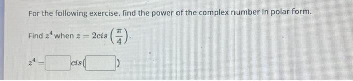 Solved For the following exercise, find the power of the | Chegg.com
