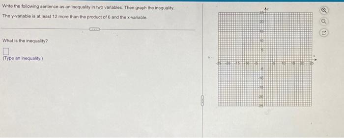 Solved Write the following sentence as an inequality in two | Chegg.com