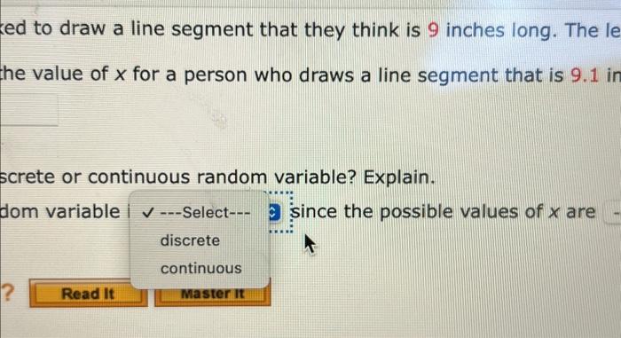 Solved inches long. The length of the line segment drawn | Chegg.com