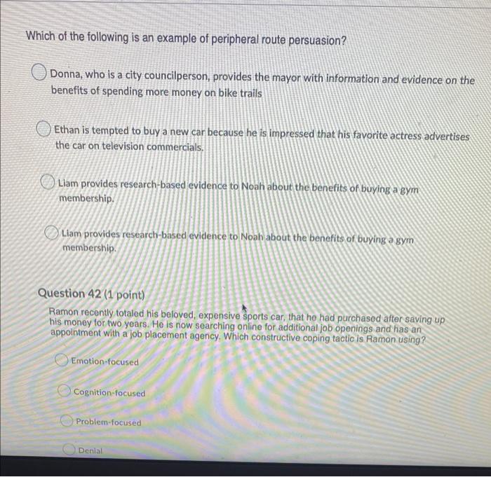 Solved Which of the following is an example of peripheral | Chegg.com
