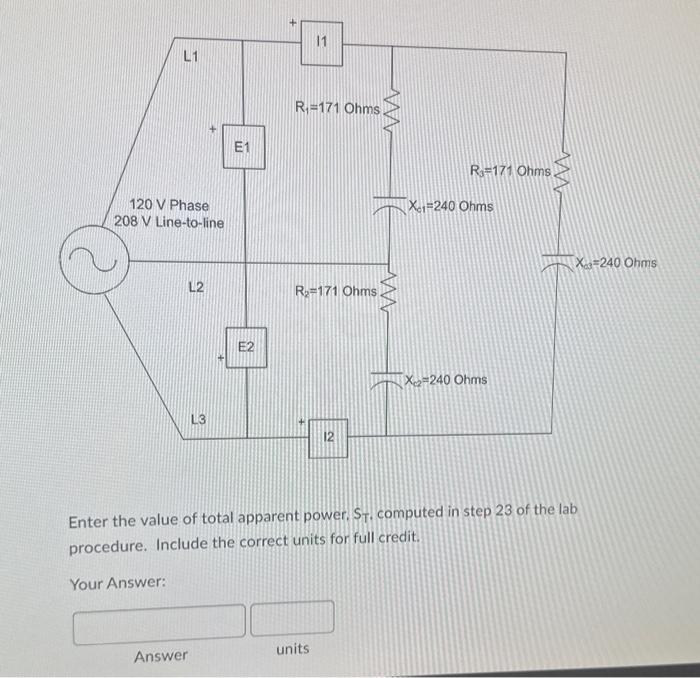 Solved Enter the value of total apparent power, ST. computed | Chegg.com