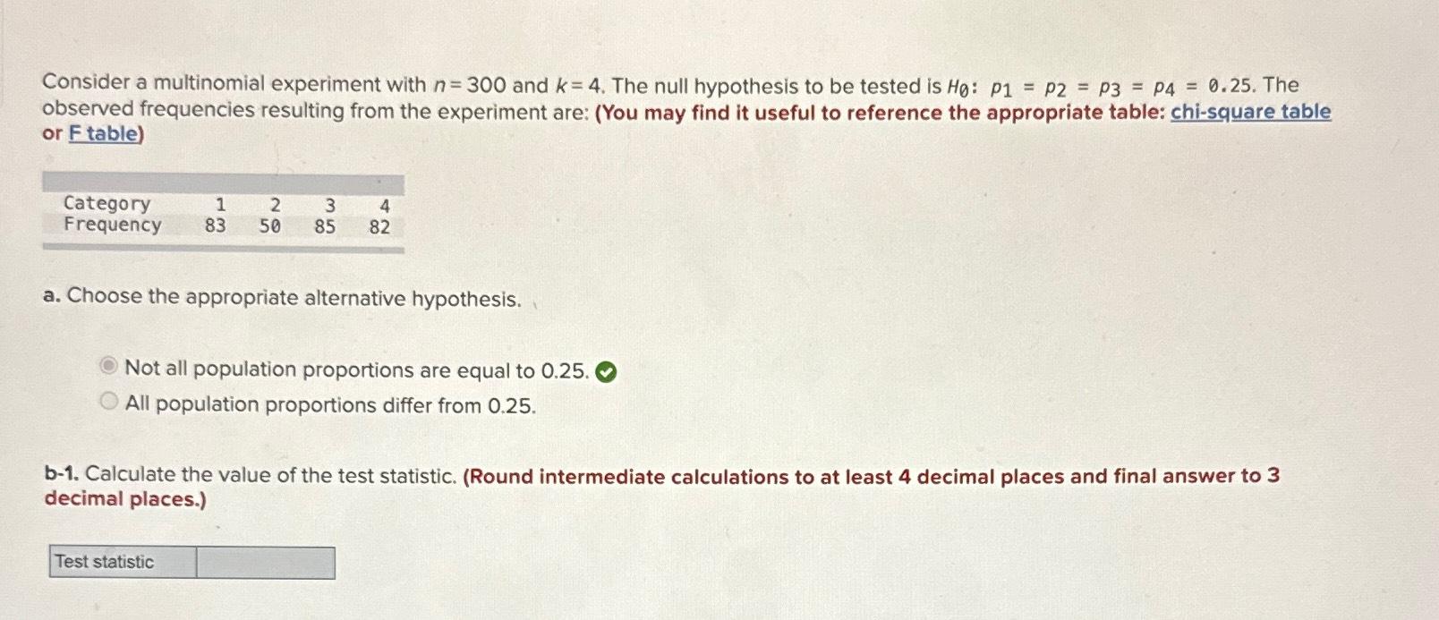 Solved Consider a multinomial experiment with n=300 ﻿and | Chegg.com
