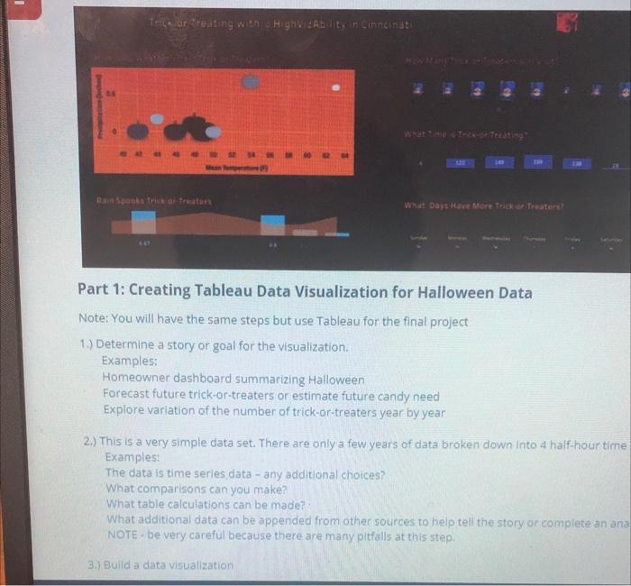 I am given an excel data about Halloween. The data is | Chegg.com
