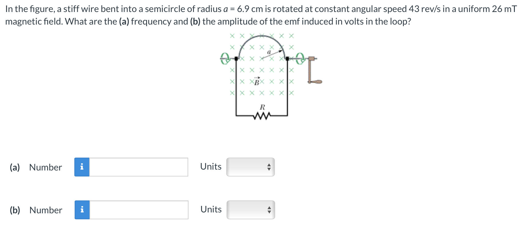 Solved In the figure, a stiff wire bent into a semicircle of | Chegg.com