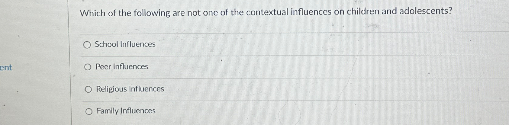 Solved Which of the following are not one of the contextual | Chegg.com
