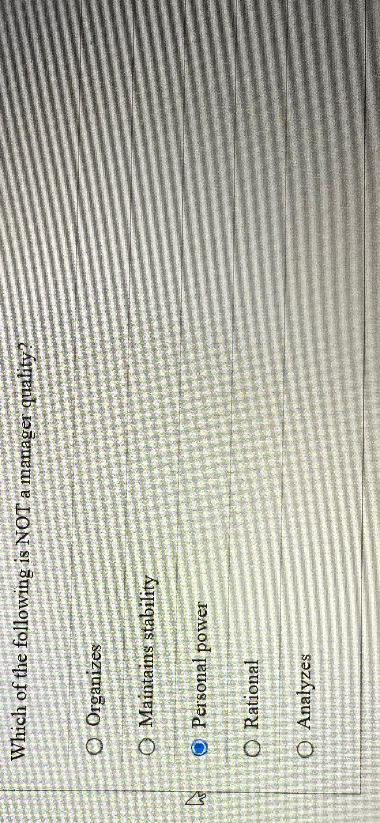 Solved Which of the following is NOT a manager | Chegg.com