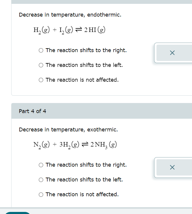 Solved Decrease in temperature, | Chegg.com