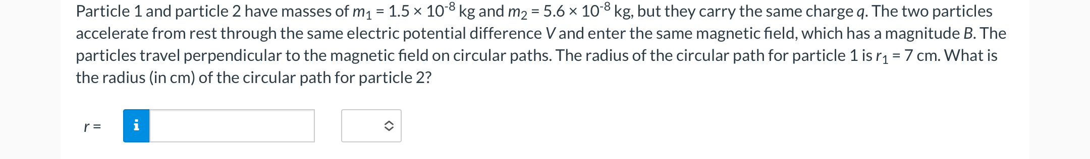 Solved Particle 1 ﻿and particle 2 ﻿have masses of | Chegg.com