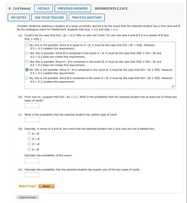 Solved Consider randomly selecting a student at a large | Chegg.com