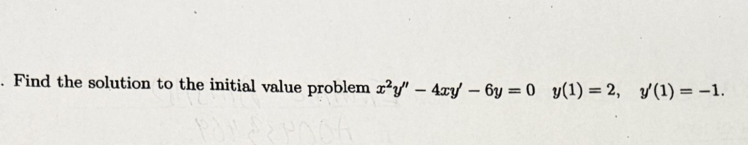 Solved Find the solution to the initial value problem | Chegg.com