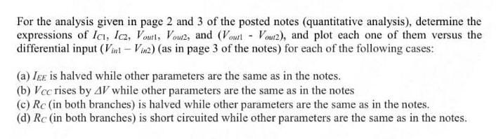 Large Signal Analysis | Chegg.com
