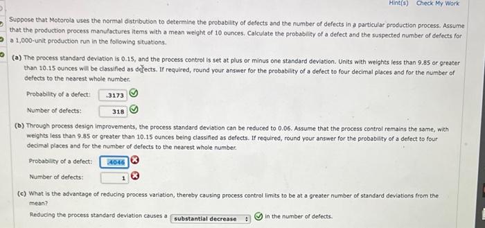 Solved Suppose that Motorola uses the normal distribution to | Chegg.com