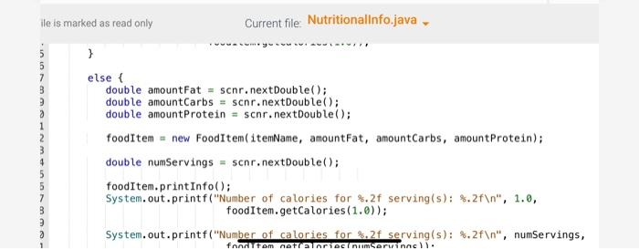 Solved 826 Lab Nutritional Information 
