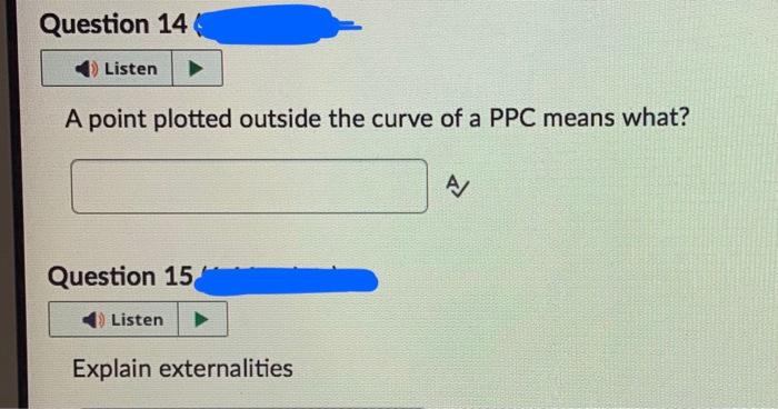 Solved A point plotted outside the curve of a PPC means | Chegg.com