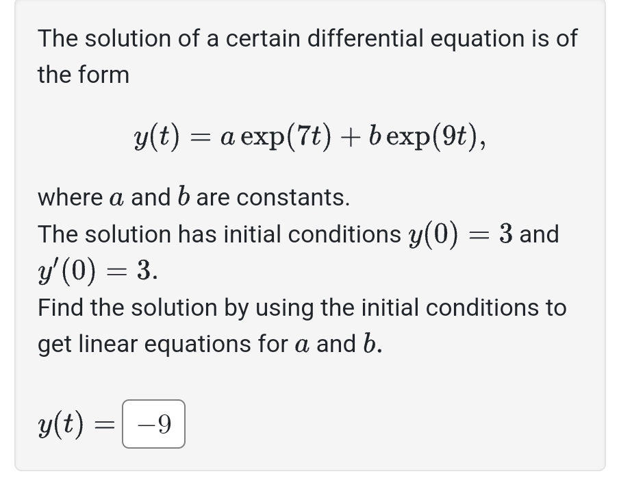 Solved The solution of a certain differential equation is of | Chegg.com