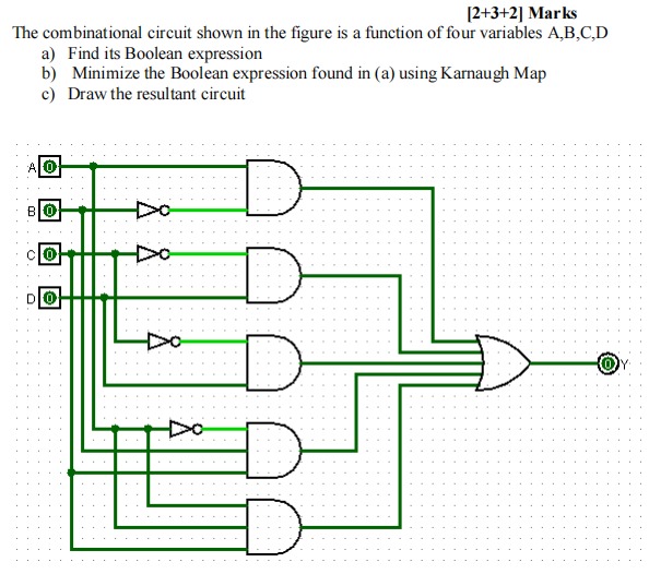 Solved The combinational circuit shown in the figure is a | Chegg.com
