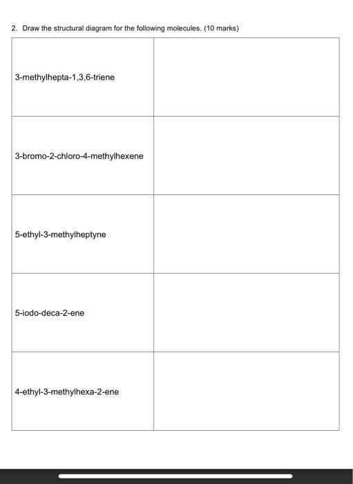 Solved name the following molecules using the IUPAC naming | Chegg.com
