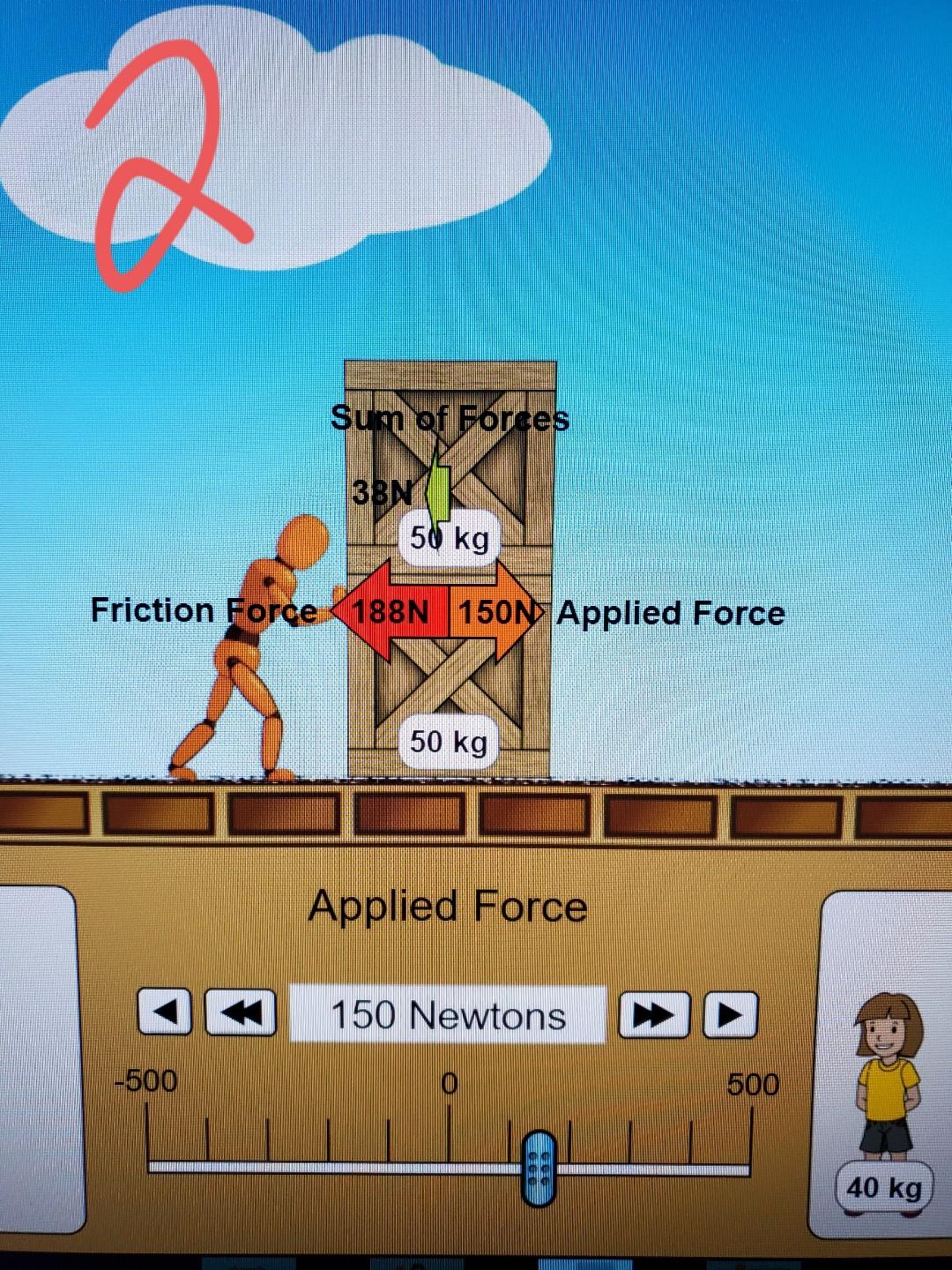 Solved basic force and motion lab. please use the photos | Chegg.com