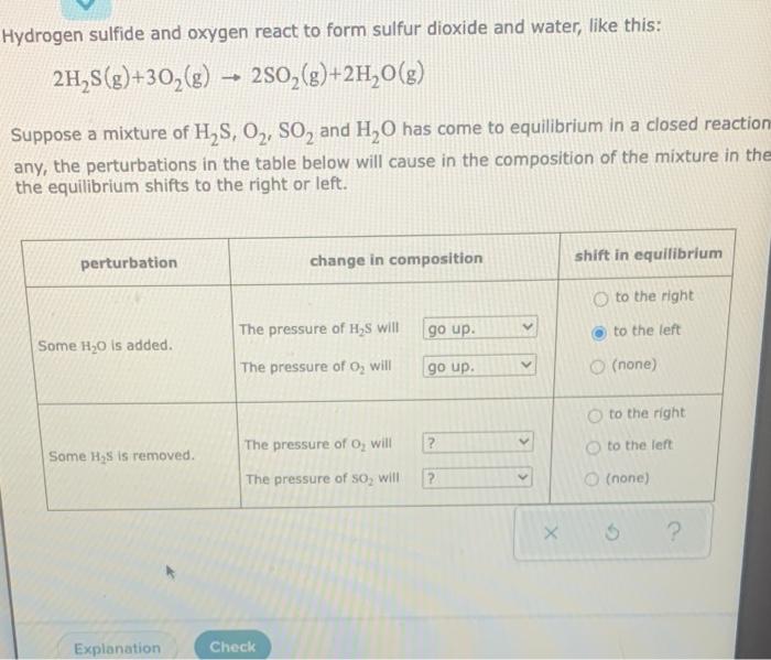 Solved Hydrogen Sulfide And Oxygen React To Form Sulfur
