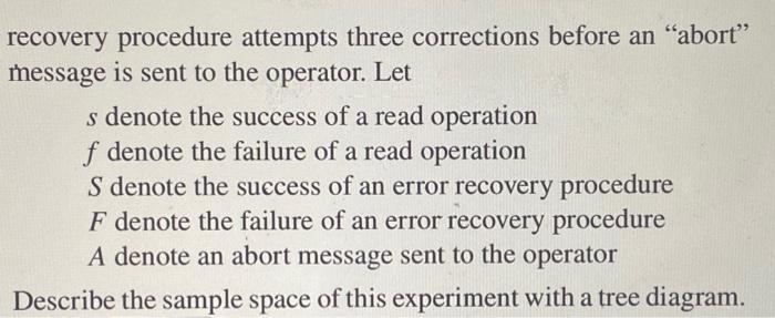 Solved 2.1.12 Three attempts are made to read data in a | Chegg.com