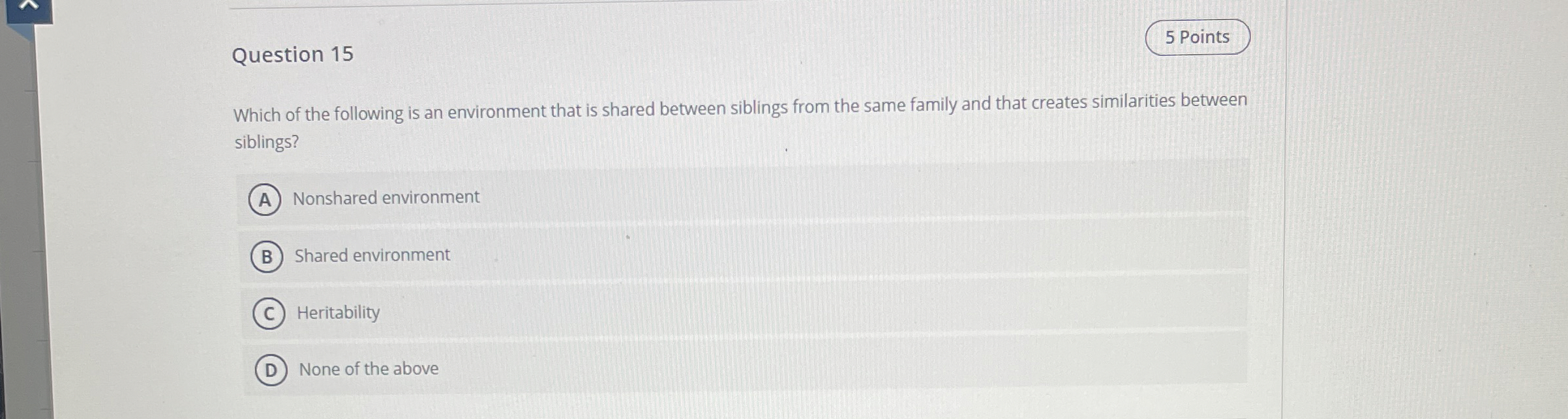 Solved Question 155 ﻿PointsWhich of the following is an | Chegg.com