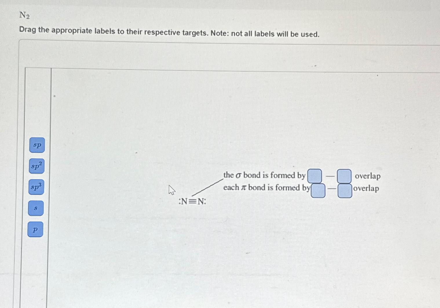 Solved N2Drag the appropriate labels to their respective | Chegg.com