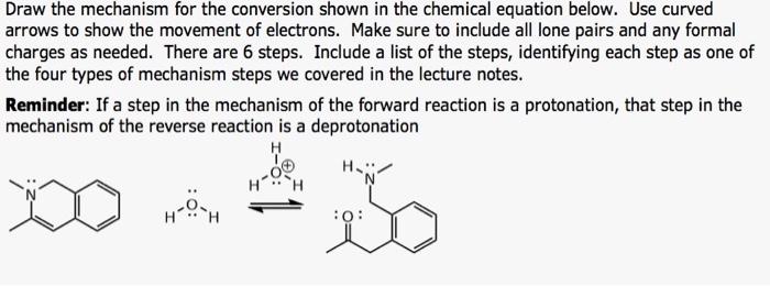 Solved Draw the mechanism for the conversion shown in the | Chegg.com