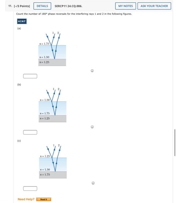Solved Count the number of 180∘ phase reversals for the | Chegg.com