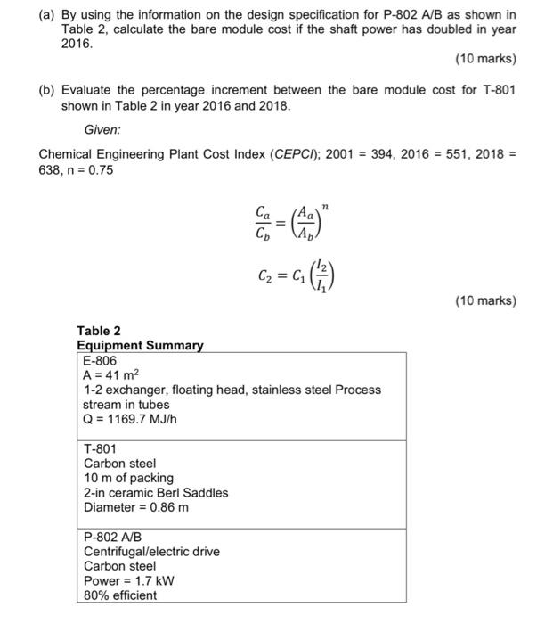 (a) By using the information on the design | Chegg.com