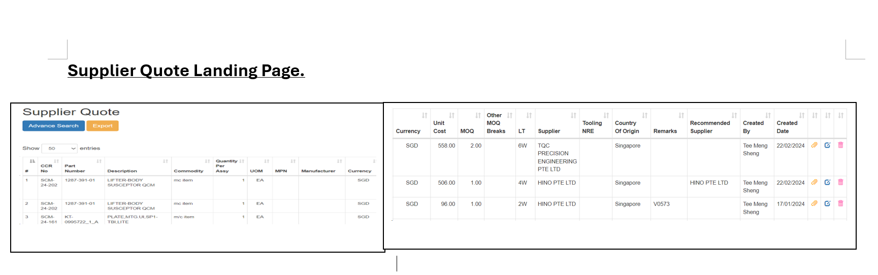 Solved Sourcing Request Overview 080324Supplier Quote | Chegg.com