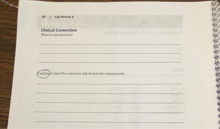 Solved 84 | Lab Review 6 Clinical Connection What is | Chegg.com