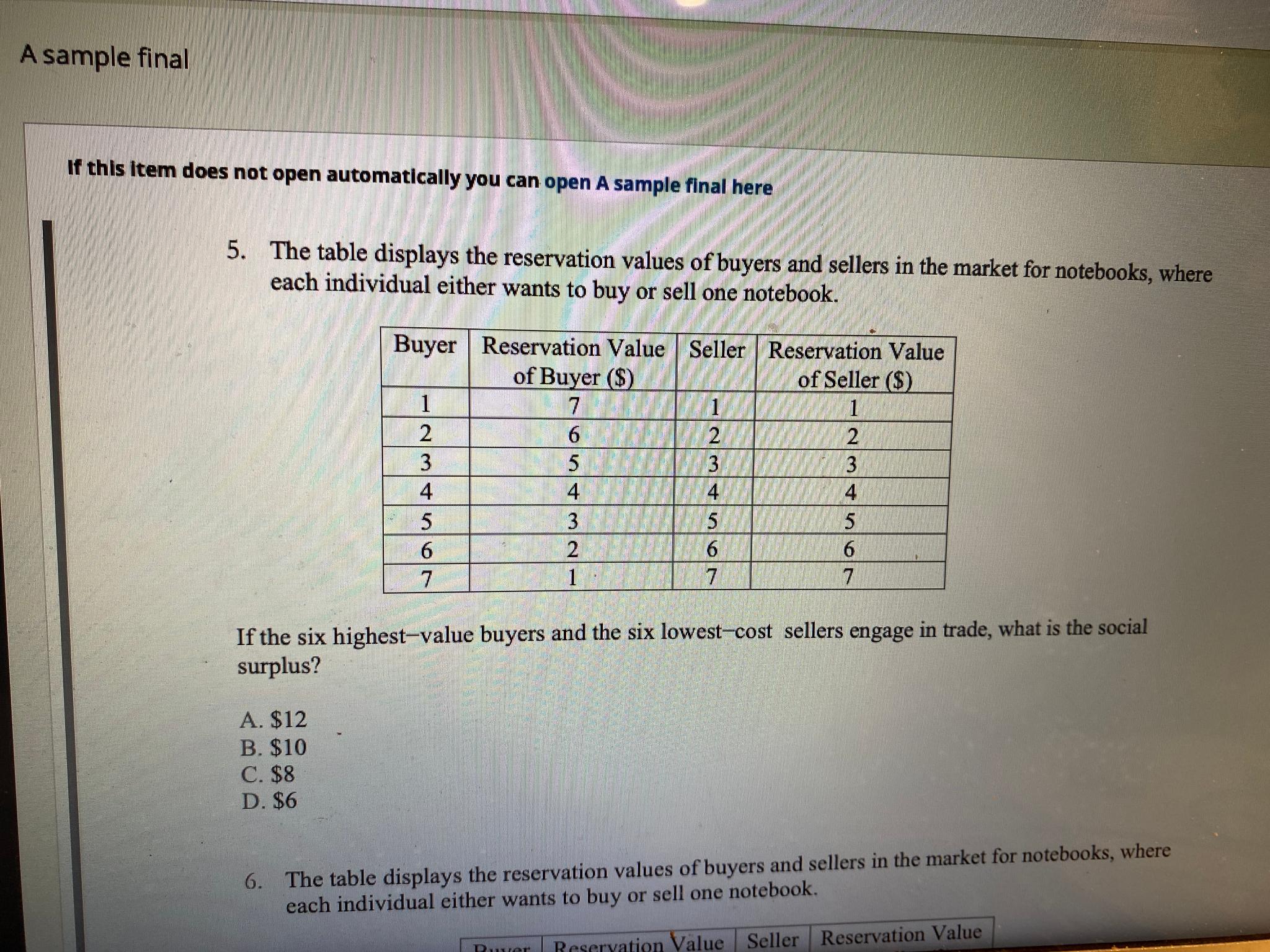 Solved A sample finalIf this item does not open | Chegg.com