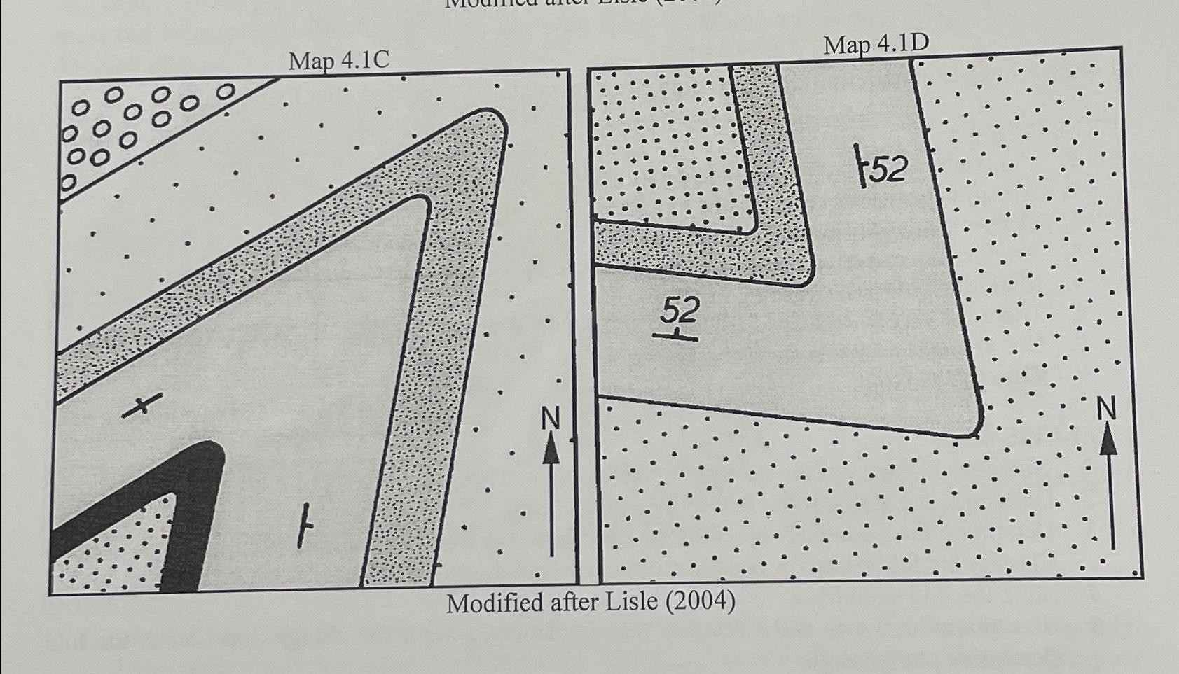 Solved For both Maps 4.1 ﻿C and 4.1D.a) ﻿Draw a line | Chegg.com