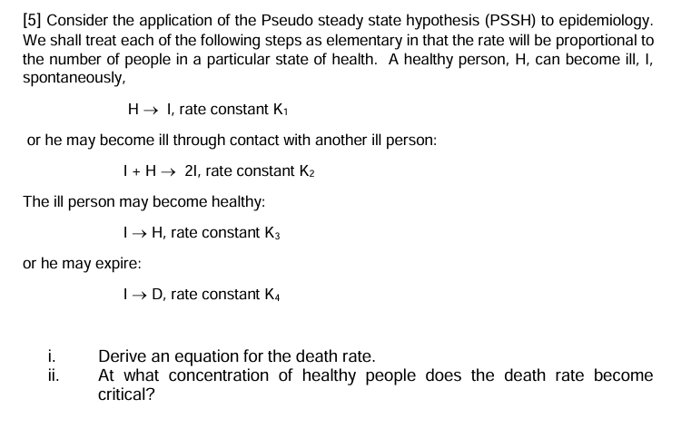 Solved Consider the application of the Pseudo steady state | Chegg.com