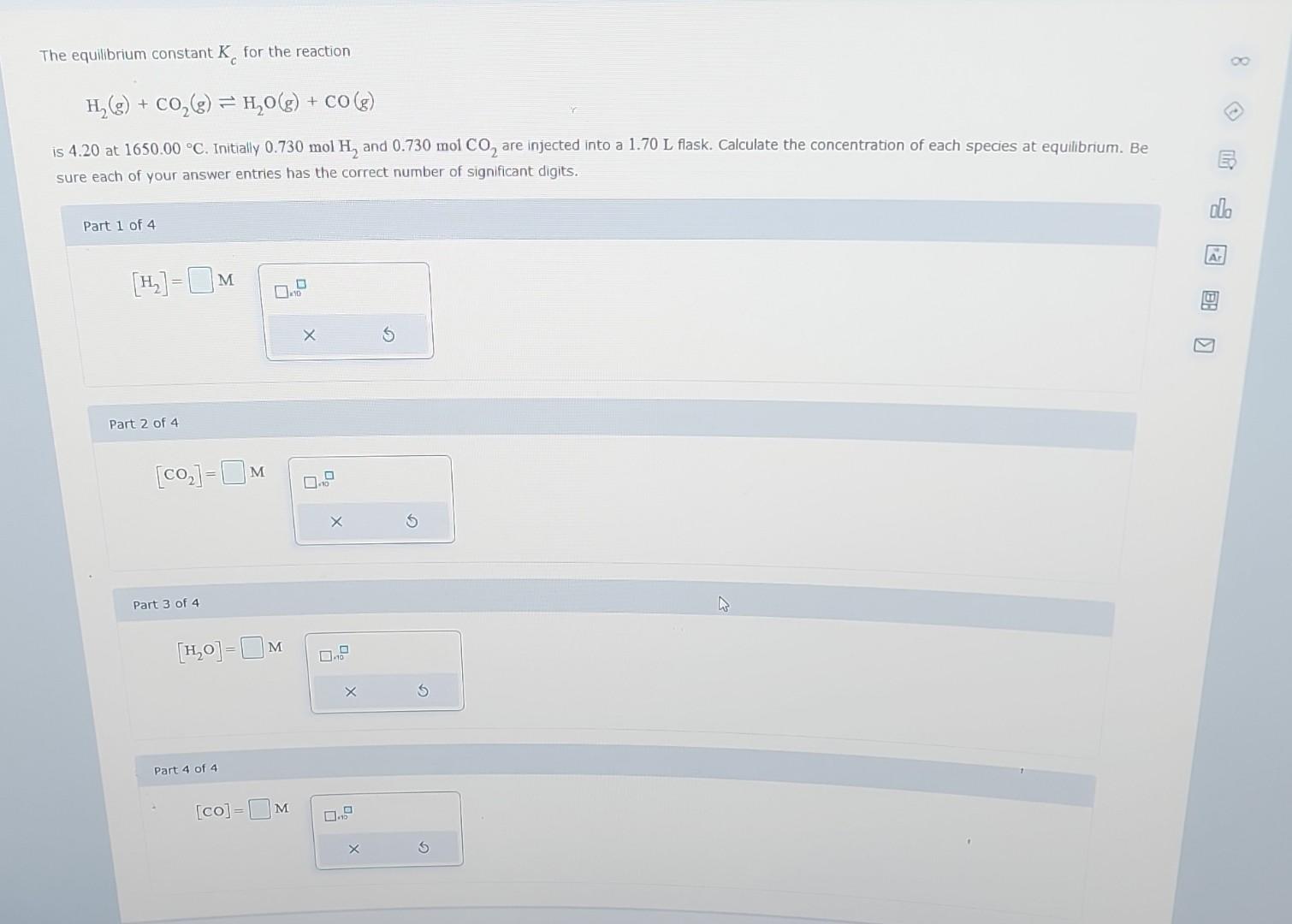 Solved Answer all parts below is the set up for ice table as | Chegg.com