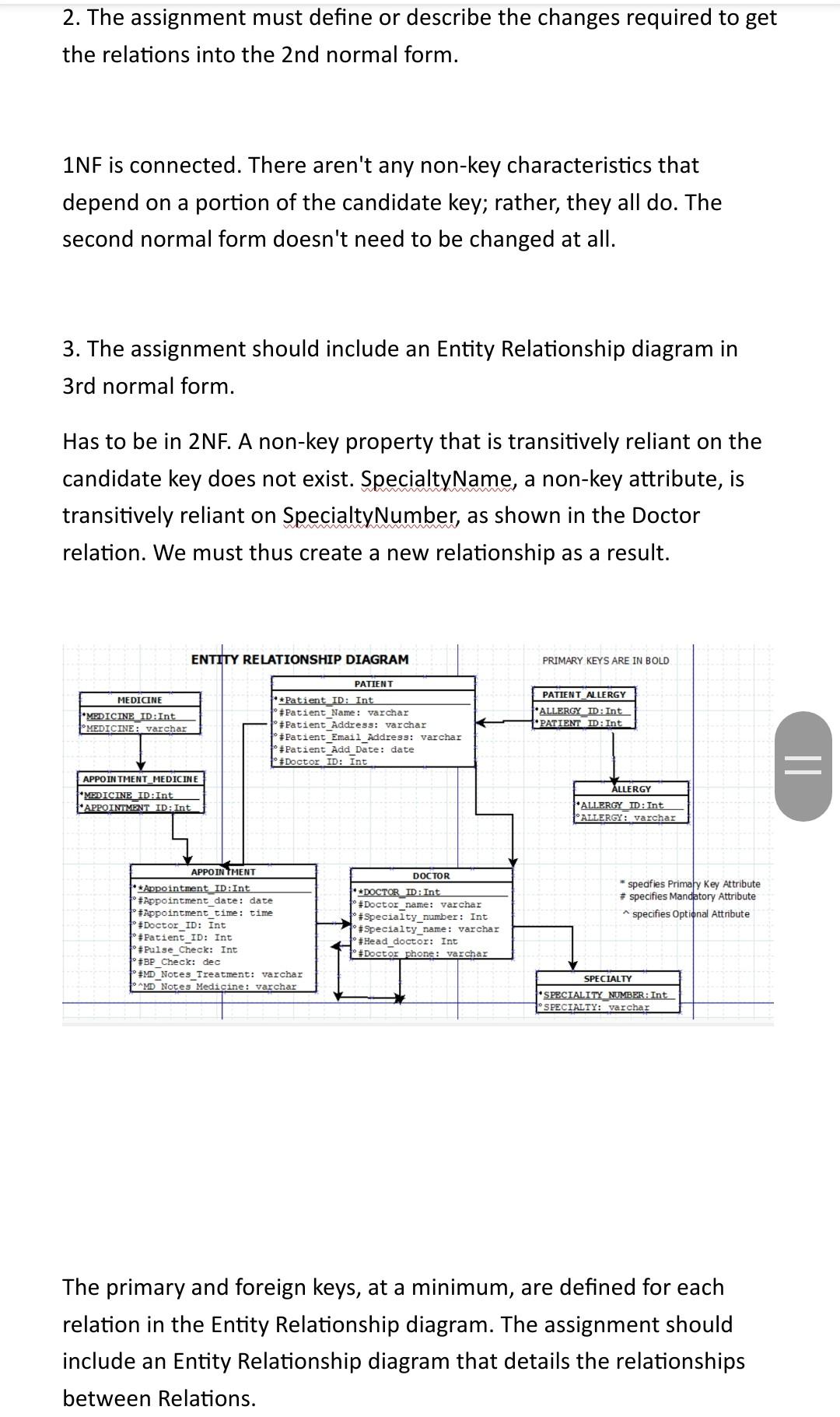 Solved Using the relations that you defined and normalized | Chegg.com