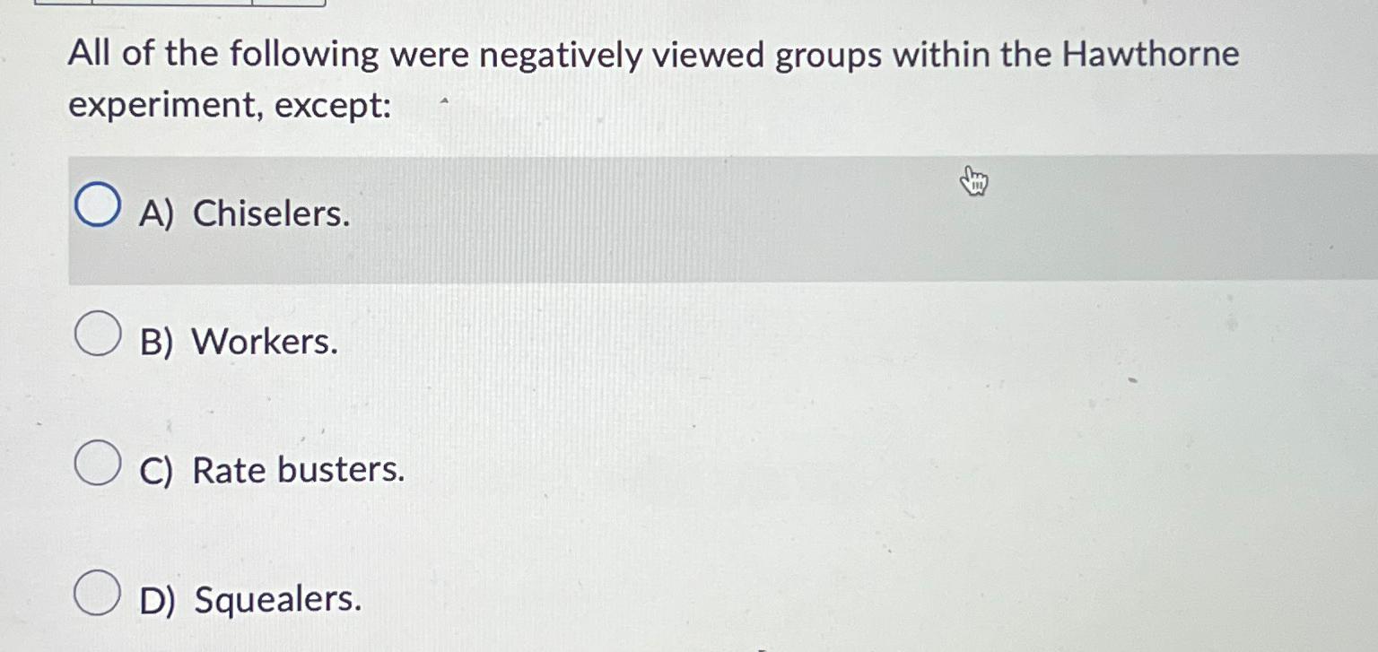 Solved All of the following were negatively viewed groups | Chegg.com
