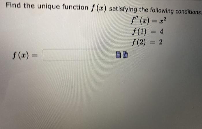Solved Determine The General Antiderivative For The 