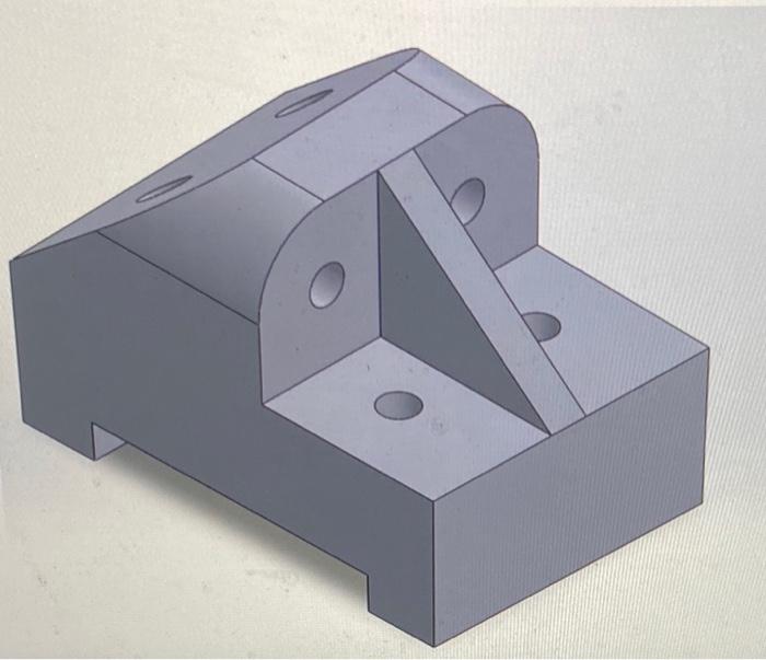 Solved Create the part below on SolidWorks and then create a | Chegg.com