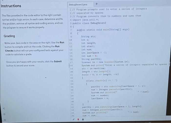 Solved Instructions The files provided in the code editor to | Chegg.com