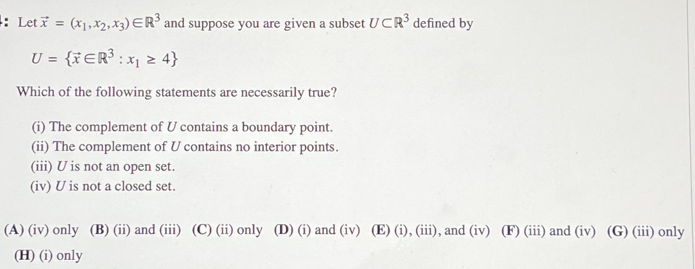 Solved Let vec(x)=(x1,x2,x3)inR3 ﻿and suppose you are given | Chegg.com