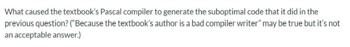Consider the following Pascal program fragment: | Chegg.com