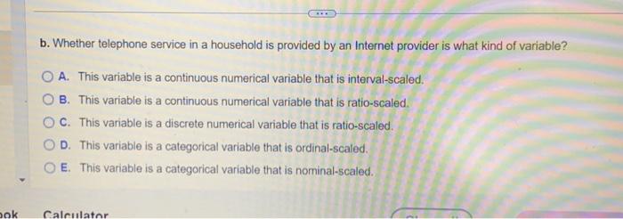 Solved K For each of the following variables, determine | Chegg.com