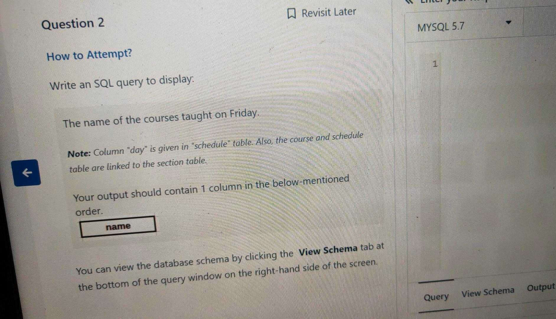 Solved Question 2 W Revisit Later How to Attempt? Write an | Chegg.com