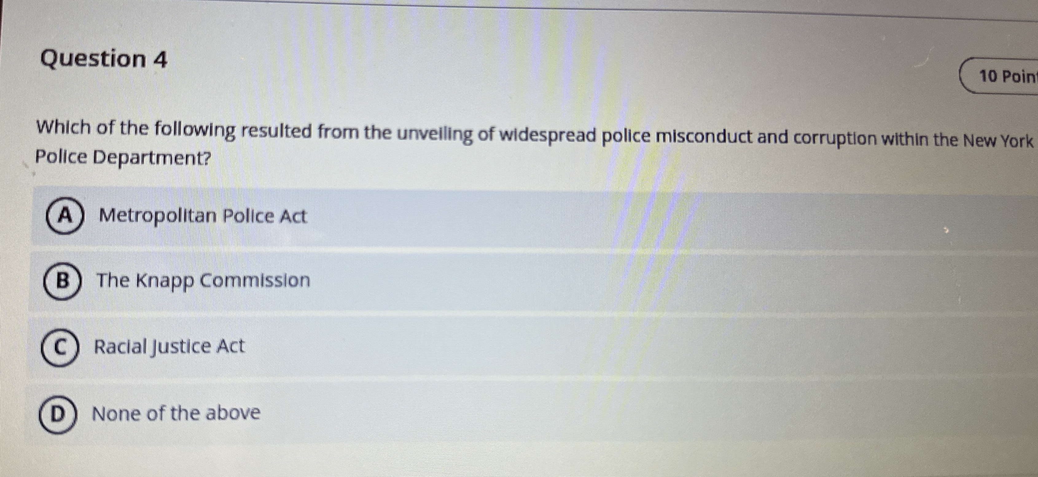 Solved Question 410 ﻿PoinWhich of the following resulted | Chegg.com