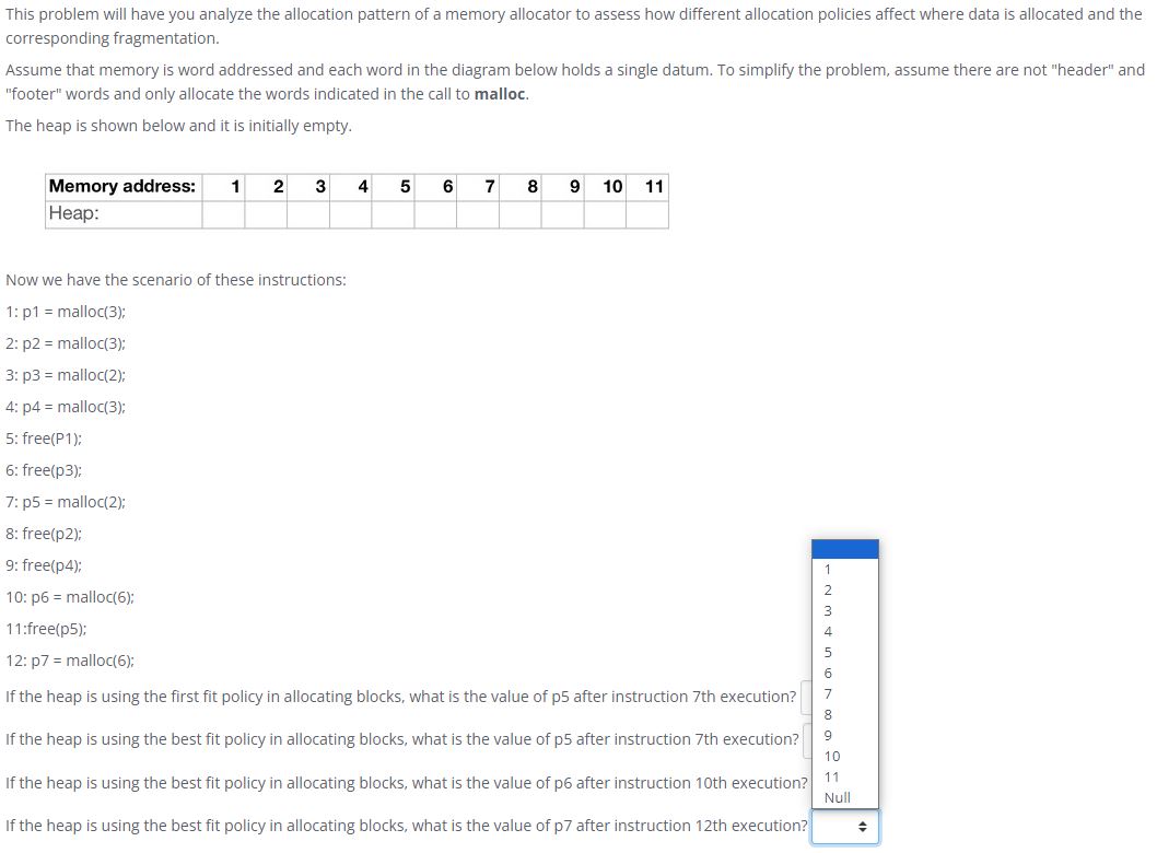 Solved This problem will have you analyze the allocation | Chegg.com