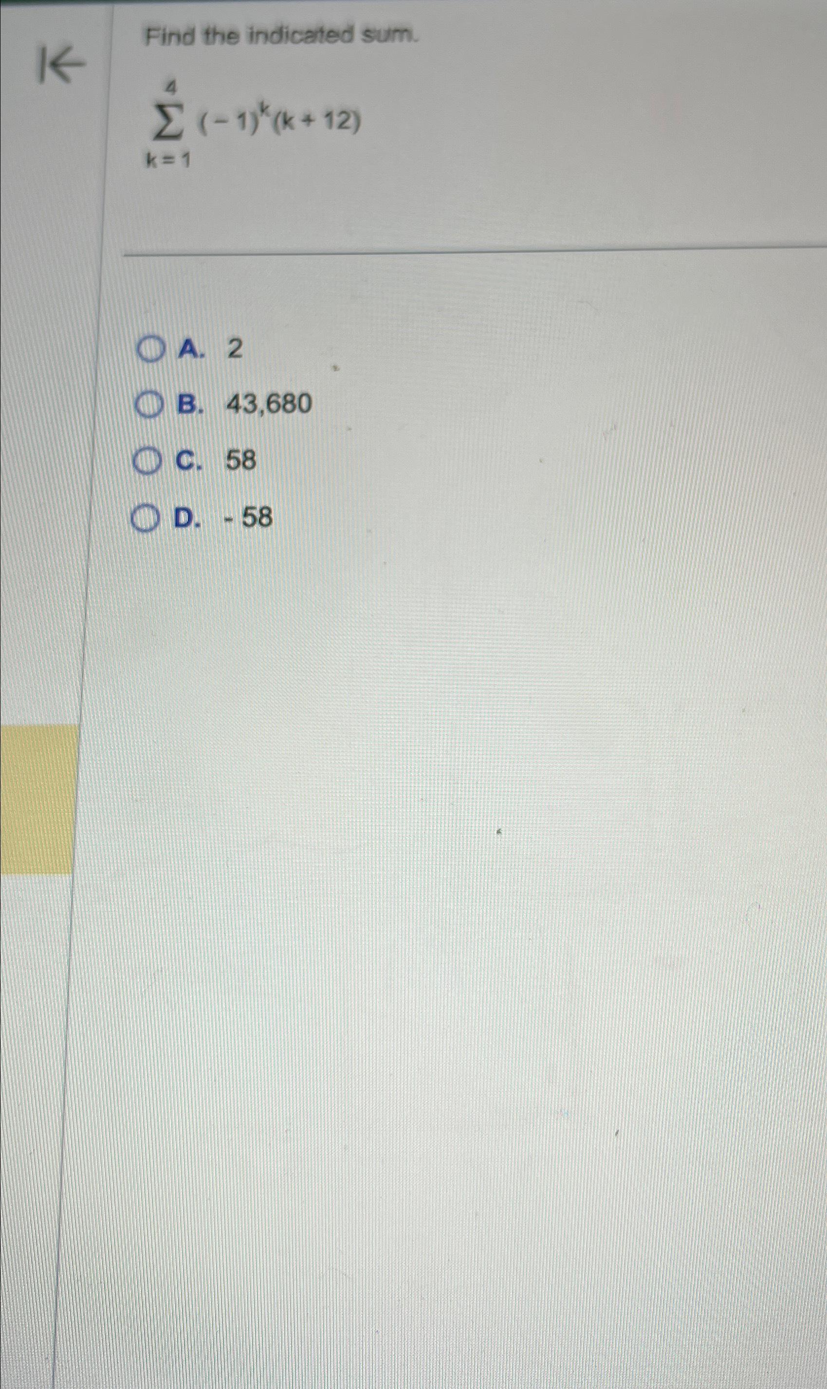 Solved Find the indicated | Chegg.com