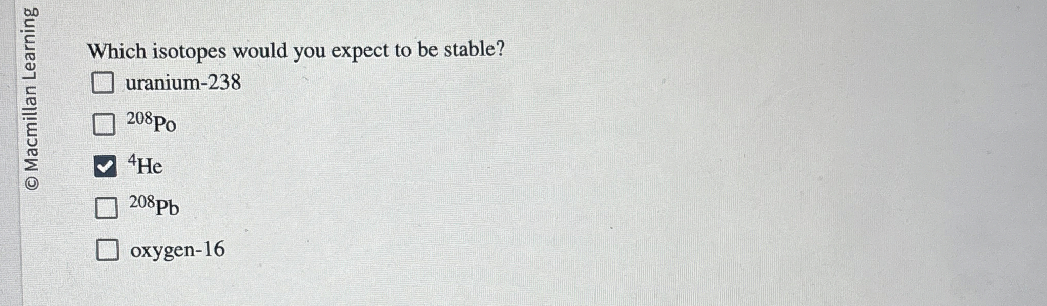 Solved Which isotopes would you expect to be | Chegg.com
